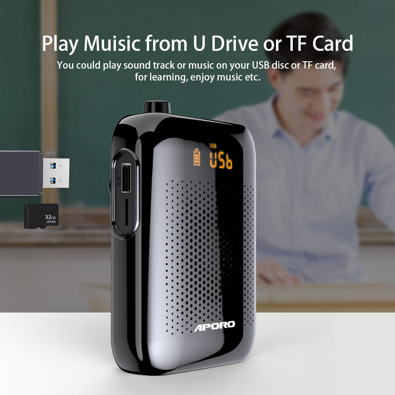 T30 Bluetooth Portable Microphone Speaker, 20W Voice Amplifier with Wi ...