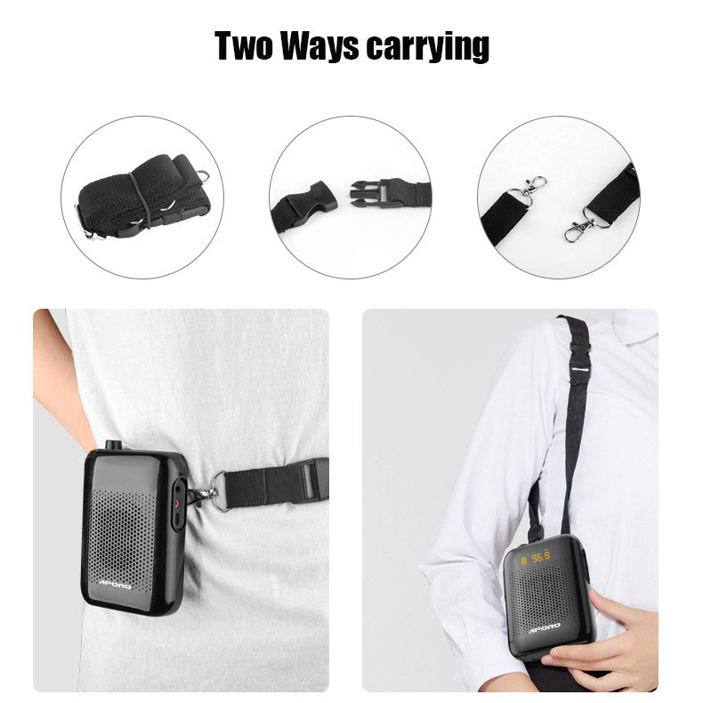 T30 Bluetooth Portable Microphone Speaker, 20W Voice Amplifier with Wi ...